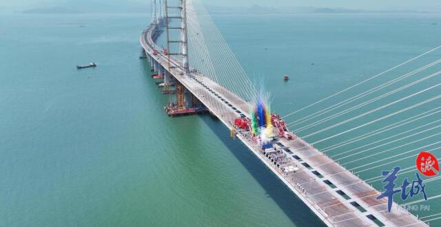 重大突破！黄茅海跨海通道项目高栏港大桥合龙_腾讯新闻