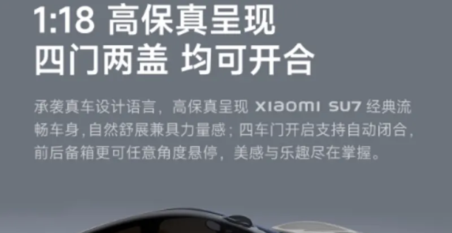 小米SU7合金车模今日499元再开售 多地显示缺货_腾讯新闻
