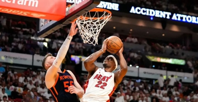 静观NBA｜G3热火对位强点打出优势，尼克斯协防依赖中锋_腾讯新闻