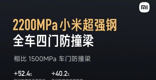 YU7搭2200MPa小米超强钢防撞梁 强度是不是越高越好：官方回应_腾讯新闻