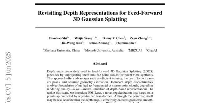 深度图表示重新思考：如何让3D高斯分布渲染更清晰的物体边界_腾讯新闻