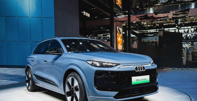 车展｜一汽奥迪纯电SUV 全新Q6L e-tron亮相_腾讯新闻