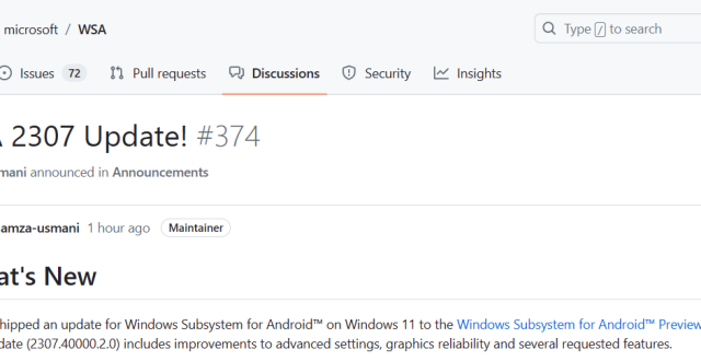 微软 Win11 安卓子系统 WSA 迎来 2307 更新，支持 Vulkan API_腾讯新闻