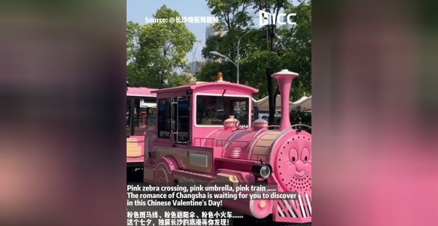 长沙七夕打卡指南之粉色小火车 (The Little Pink Train of the Chinese Valentine's Day in ...