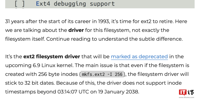 Linux 6.9 将弃用 ext2 文件系统驱动程序_腾讯新闻