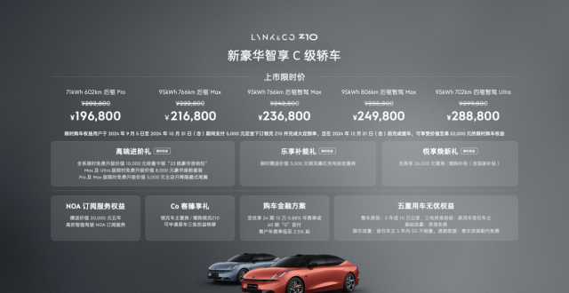 依然对标小米SU7？领克Z10上市限时价19.68万元起_腾讯新闻