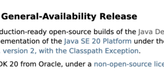 JDK 20/Java 20 正式 GA_腾讯新闻