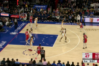 NBA常规赛：老鹰vs76人丨要风得风要雨得雨！勒维尔快攻一打三极限命中还有加罚_腾讯新闻