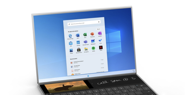 泄露镜像显示微软曾计划为 Win10X 仙女座使用圆形托盘图标_腾讯新闻
