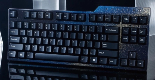 指尖星辰——Filco 87双模圣手三代银河金定制版机械键盘赏析_腾讯新闻