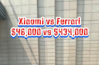 小米YU7 和 法拉利FUV罕见同框，到底是谁抄了谁？_腾讯新闻