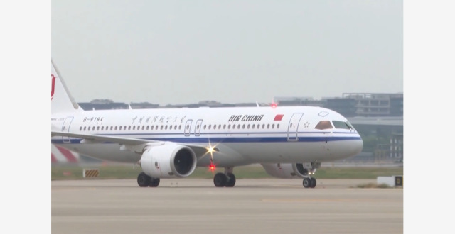 我国已有8架C919投入商业飞行 累计运输旅客超50万人次_腾讯新闻