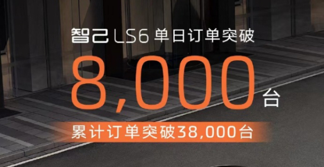 Crazy！智己LS6单日订单破8000台 累计破38000台_腾讯新闻