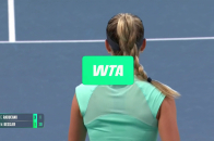 WTA1000迈阿密站1/16决赛：拉杜卡努vs凯斯勒丨斗智斗勇！拉杜卡努网前截击位置极佳 凯斯勒奋力追赶引欢呼_腾讯新闻