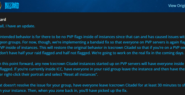 WLK怀旧服：ICC副本PVP状态BUG修复_腾讯新闻