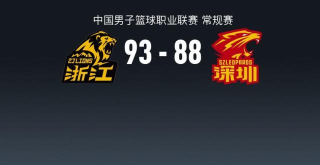 CBA战报：广厦93-88深圳取CBA6连胜，贺希宁20分_腾讯新闻