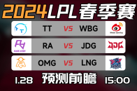 LPL春季赛【TT vs WBG】前瞻预测_腾讯新闻