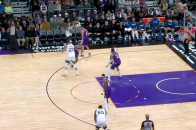 NBA常规赛：森林狼121-113太阳丨弹速太惊人！爱德华兹正面血帽_腾讯新闻