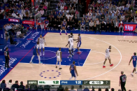 NBA常规赛：雄鹿vs76人丨给机会就能进！亚布塞莱底角大空位三分把握机会稳稳命中_腾讯新闻