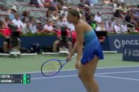 WTA1000蒙特利尔站1/16决赛：科斯秋克vs卡萨金娜丨战术得当！卡萨金娜侧旋调动逼失准 提前站位打穿越_腾讯新闻