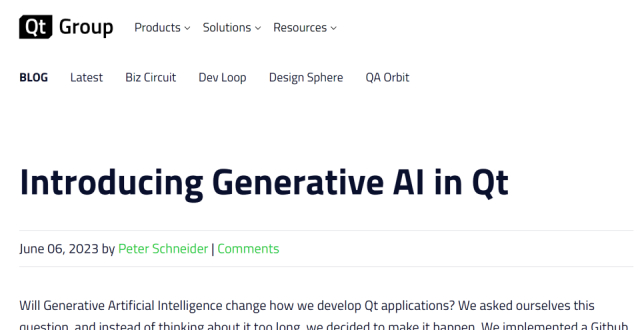 Qt 引入生成式 AI，Qt Creator 已接入 GitHub Copilot_腾讯新闻