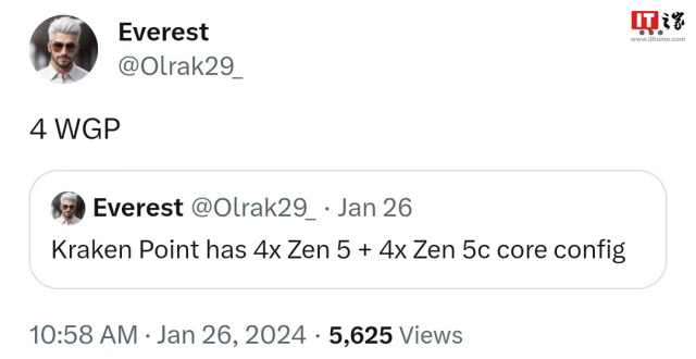 AMD 新一代 Kraken Point APU 曝光，4 核 Zen5 + 4 核 Zen5c_腾讯新闻