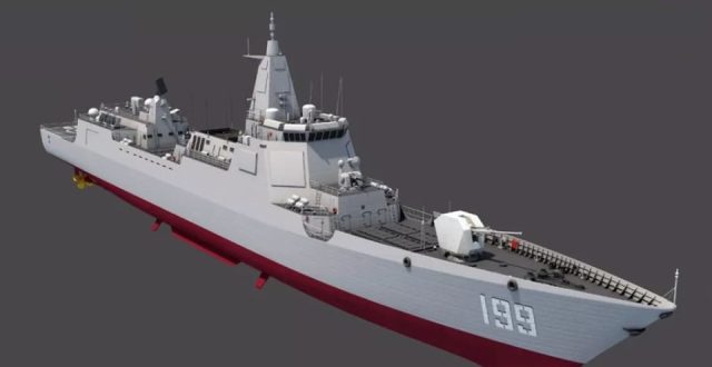 台媒：终极版052E型驱逐舰动工，满排9000吨，垂发数量高达80单元_腾讯新闻