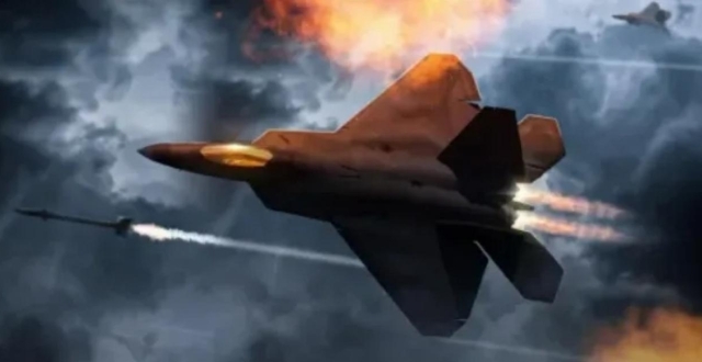 美空军派出F22，与韩F35A进行近距离格斗演习_腾讯新闻