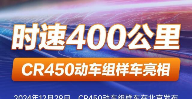 时速400公里CR450动车组样车亮相_腾讯新闻