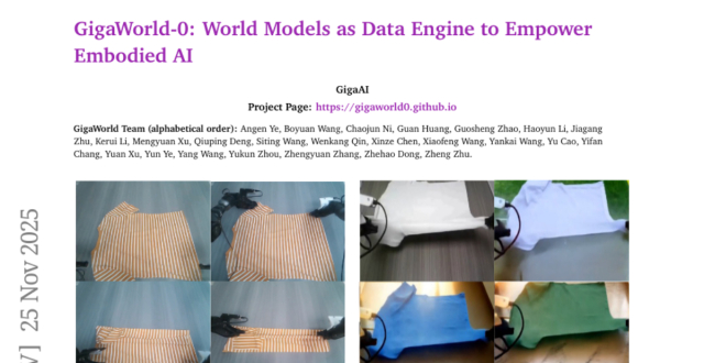 GigaAI推出革命性机器人训练平台GigaWorld-0：让机器人拥有无限想象力的虚拟世界_腾讯新闻