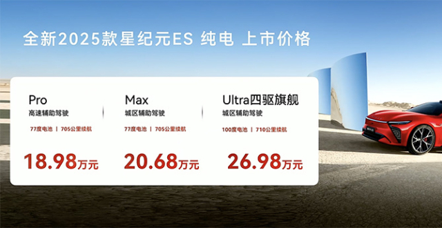 售18.98万元起 芯片升级为8295P 新款星途星纪元ES纯电版上市_腾讯新闻