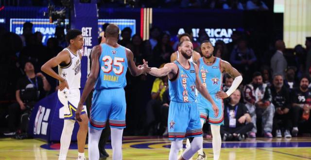 NBA全明星正赛：OG队41-25国际明星队夺冠，库里12分荣获AMVP_腾讯新闻
