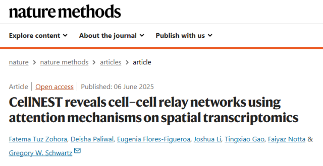 Nature Methods | 告别“猜谜”式研究：CellNEST为细胞通讯分析带来前所未有的精准度与深度_腾讯新闻