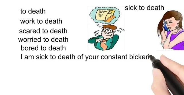 Jason：英语思维解密，为什么sick to death表示极度厌恶烦得要死，轻松学英语_腾讯新闻