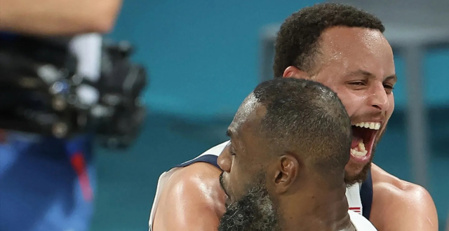 美国男篮完成17分大逆转，詹库激情互喊，老詹赛后发詹库杜合照_腾讯新闻