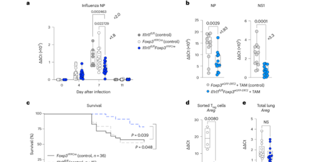 Nat Immunol | 调节性 T 细胞衍生的 IL-1Ra 抑制宿主对呼吸道病毒感染的先天性免疫_腾讯新闻