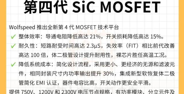 半导体技术｜Wolfspeed第4代MOSFET平台_腾讯新闻