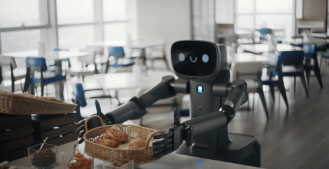 普渡机器人发布全球首款商用类人形具身智能服务机器人闪电匣Arm_腾讯新闻