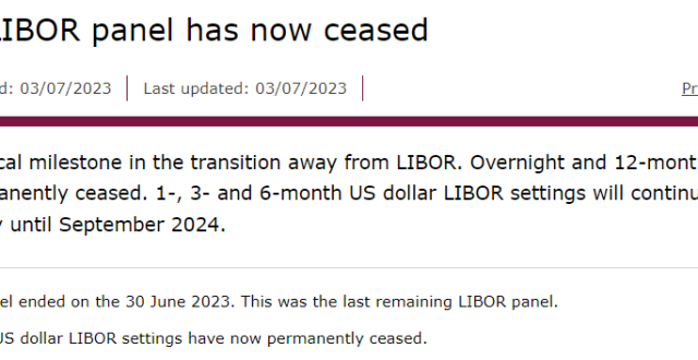 一个利率时代的落幕！LIBOR正式退出历史舞台_腾讯新闻