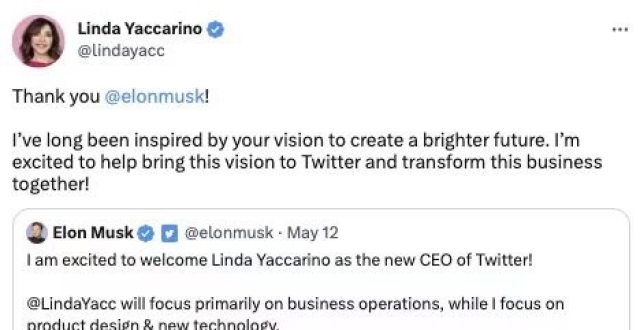 推特新任CEO发推感谢马斯克_腾讯新闻