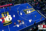 NBA杯小组赛：篮网vs76人丨完全无法阻挡！德拉蒙德接球顺步突破直杀篮下轻松扣篮得手_腾讯新闻