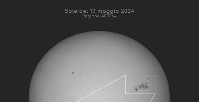 太阳黑子 AR3664 演变视频：现宽度达20万公里，地球直径的 15 倍_腾讯新闻