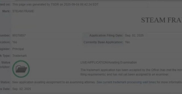 Valve申请Steam Frame商标并推进Deckard VR设备开发_腾讯新闻