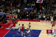 NBA常规赛：火箭vs76人丨精妙空中作业！谢德妙传伊森心领神会空接暴扣_腾讯新闻