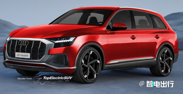 奥迪新款Q7曝光！升级Q8格栅+贯穿尾灯，外观比宝马X5好看？_腾讯新闻