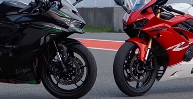 四缸小钢炮！川崎ZX-4R对比 凯越450RR，谁是400cc级最好跑车_腾讯新闻