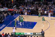 NBA季后赛：凯尔特人vs尼克斯G3第1节中文解说回放_腾讯新闻