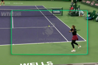 WTA1000印第安维尔斯站半决赛：萨巴伦卡vs凯斯丨等着你呢！萨巴伦卡多次切球露出破绽 凯斯正手直线果断拿分_腾讯新闻