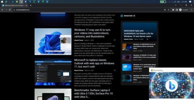 微软承认向Win10/Win11弹Bing广告：推荐设为Chrome默认搜索引擎_腾讯新闻