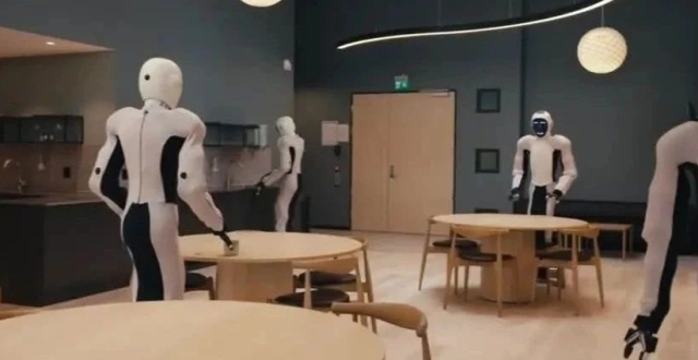 家用人形机器人很快就要来？1X EVE展示集体协作做家务 |CyberDaily_腾讯新闻